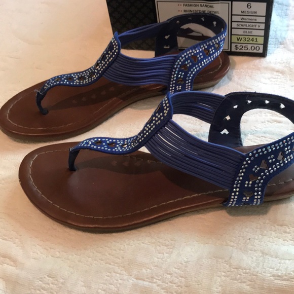Massini | Shoes | Royal Blue Sandals | Poshmark